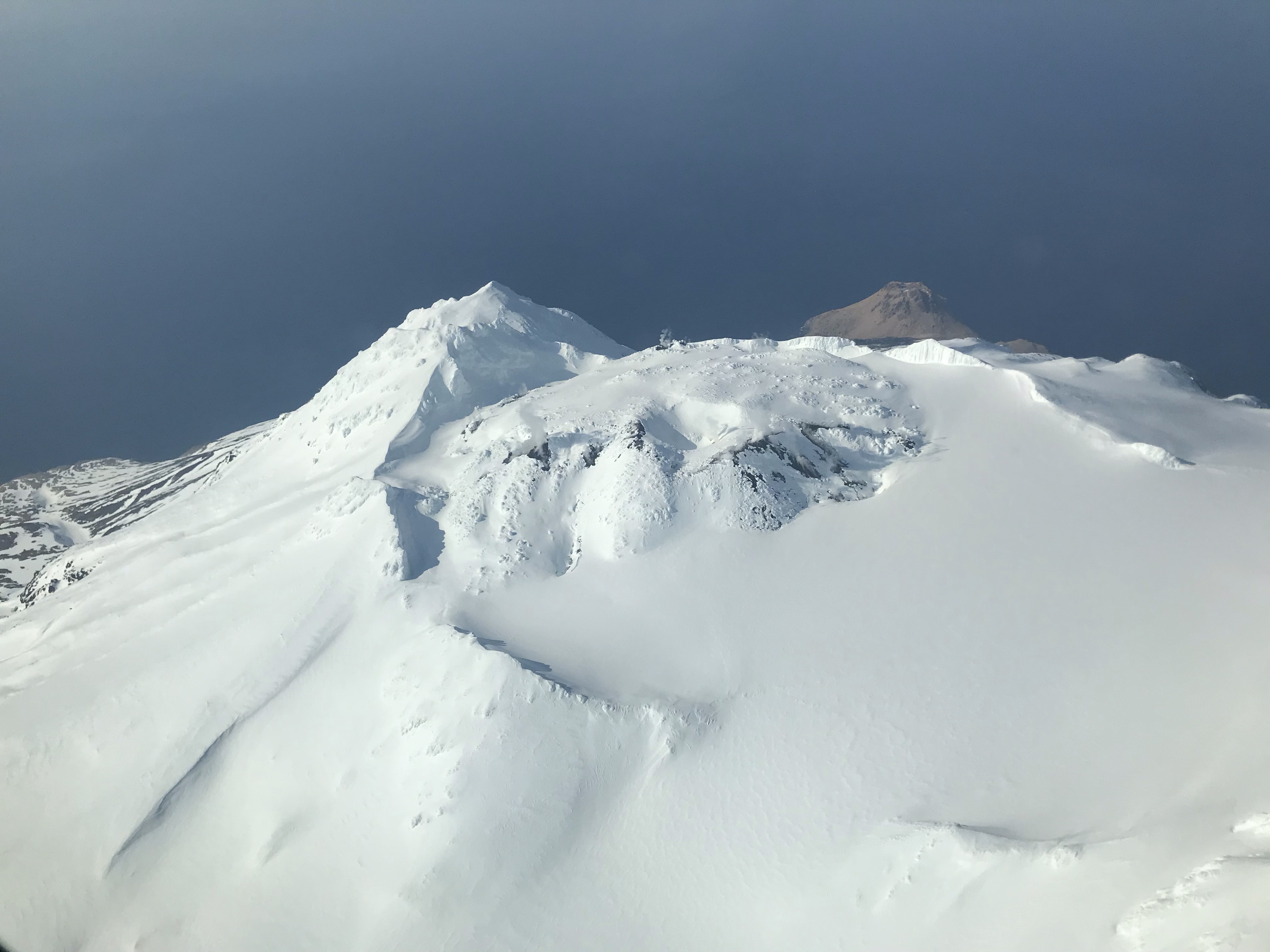 Views of Great Sitkin volcano taken on an Alaska Airlines flight from ...