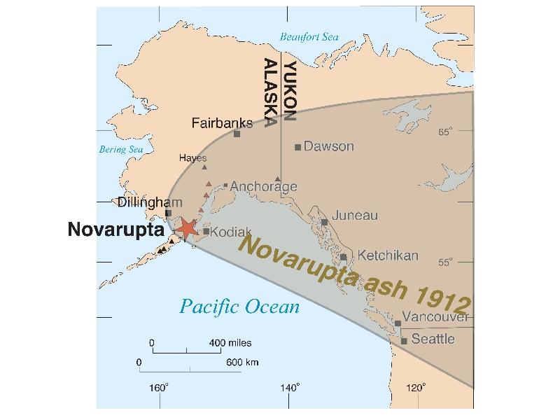 Novarupta Volcano Map